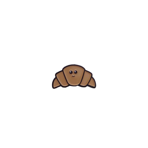 Croissant Enamel Pin - Lucy Sparrow - Sew your Soul