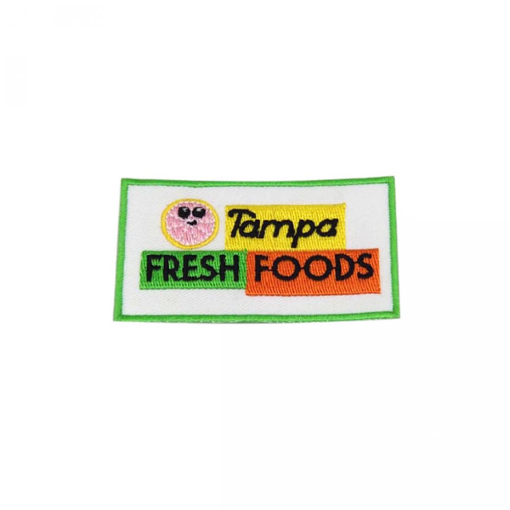 Tampa Fresh Foods Embroidered Patch - Lucy Sparrow - Sew your Soul