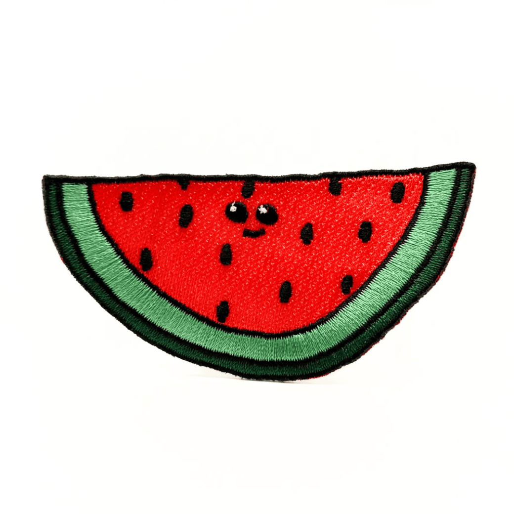 Watermelon Embroidered Patch - Lucy Sparrow - Sew your Soul