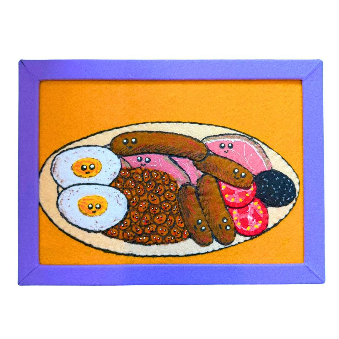 English Breakfast Flatwork - Lucy Sparrow - Sew your Soul